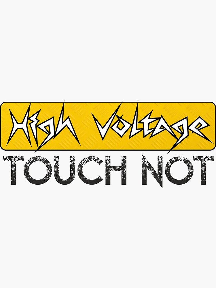 "High Voltage" Sticker for Sale by Kayustones | Redbubble