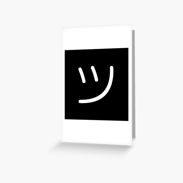 "Japanese Smiley Face" Greeting Card for Sale by Heedee-n-Seek | Redbubble