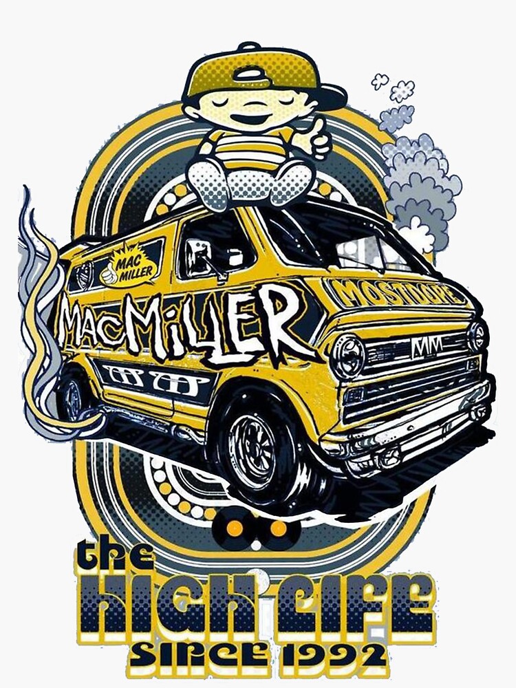 "mac miller" Sticker by jinini | Redbubble