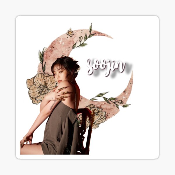 "GIDLE soojin" Sticker for Sale by orlamoo | Redbubble