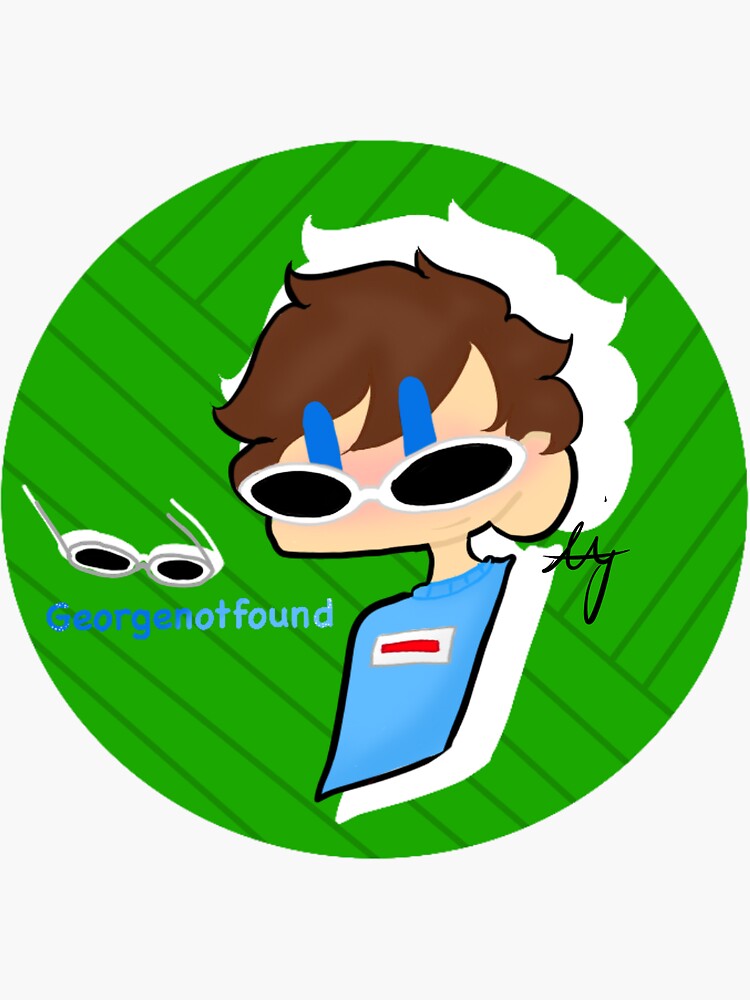 "Georgenotfound and clout" Sticker for Sale by Banjo-de-Coyote | Redbubble