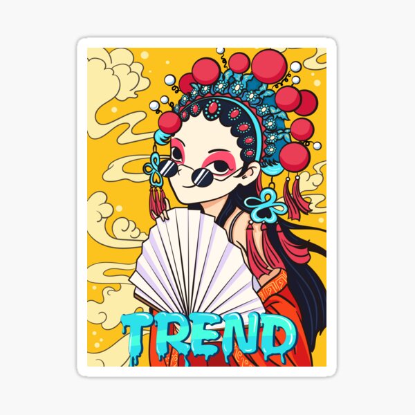 "Chinese Opera " Sticker for Sale by dream1983 | Redbubble