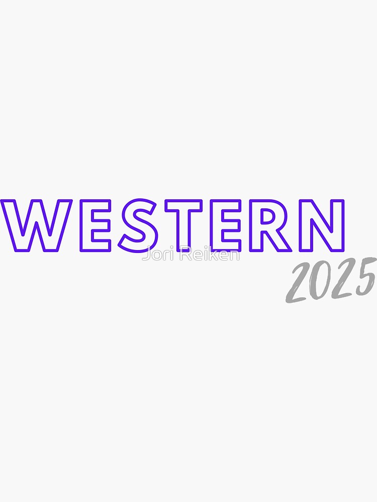 "Western 2025" Sticker by jreiken | Redbubble