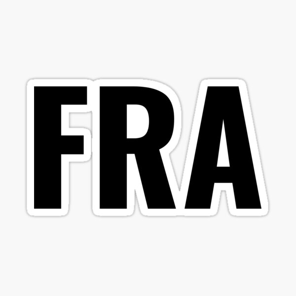 "FRA - Frankfurt Airport " Sticker by BagTagg | Redbubble