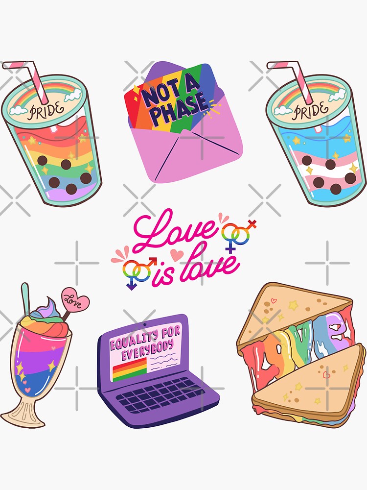 "LGBTQIA Pride" Sticker for Sale by StephenMollie | Redbubble
