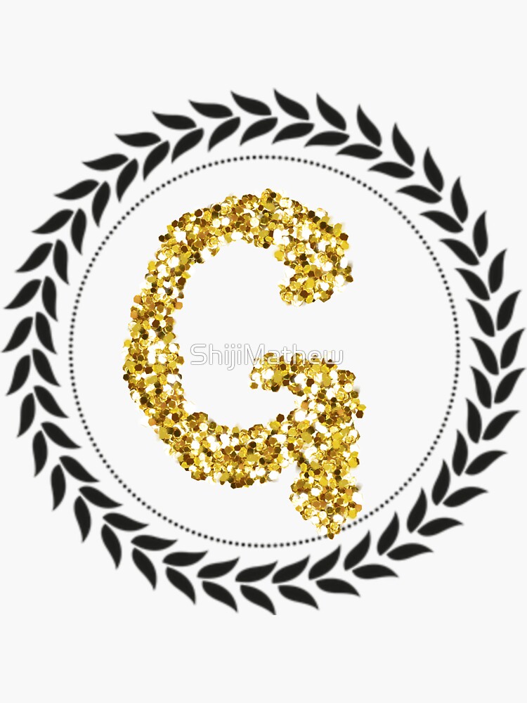 "Capital G (GOLDEN) - ALPHABET SPECIAL EDITION " Sticker by ShijiMathew ...