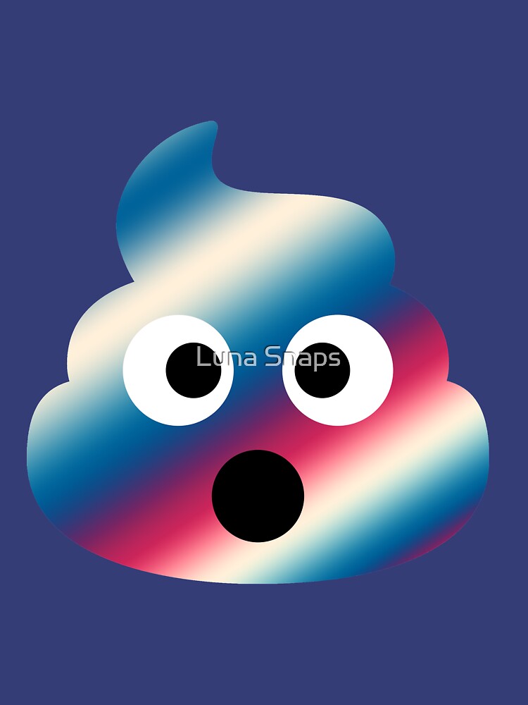 "Icy Rainbow shocked poop Emoji" T-shirt for Sale by lunaphotos ...