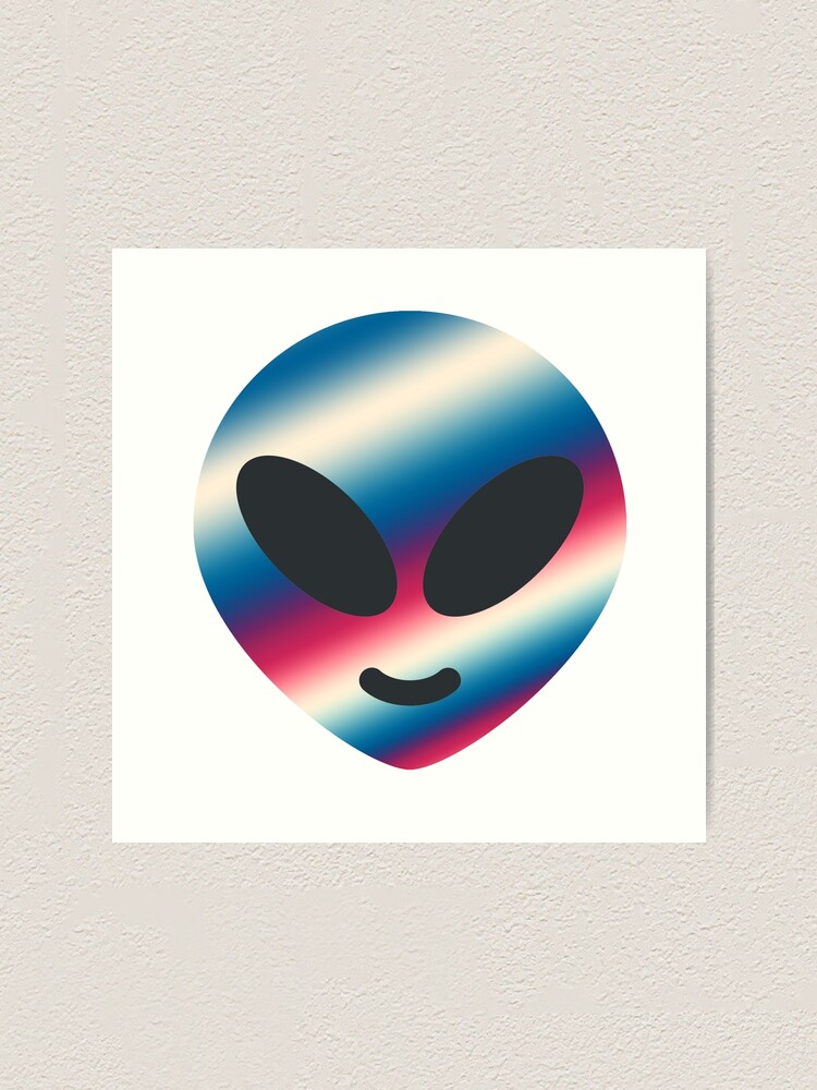 "Icy Rainbow Alien Emoji" Art Print by lunaphotos | Redbubble