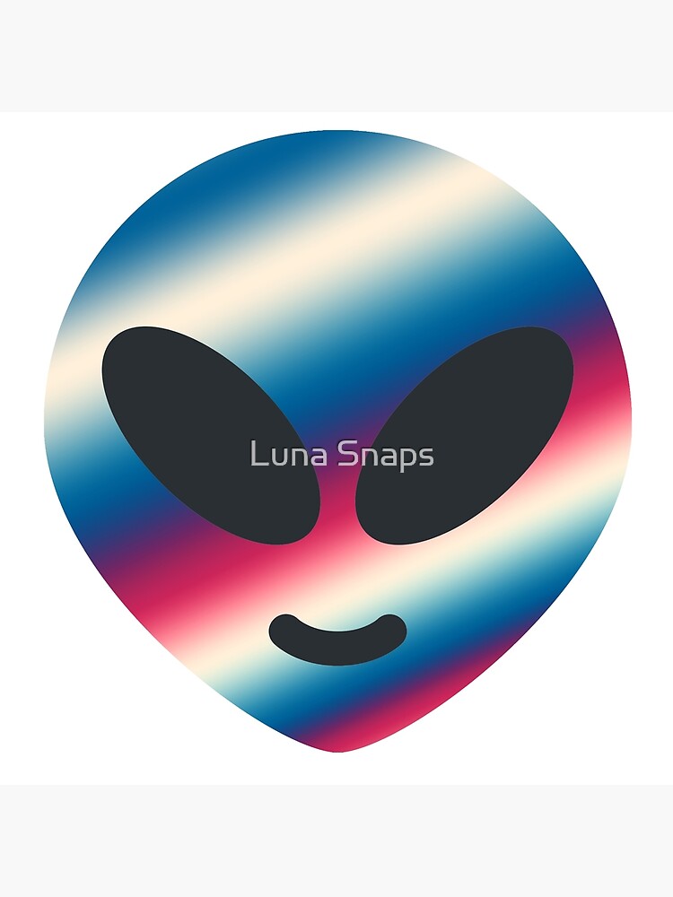 "Icy Rainbow Alien Emoji" Art Print by lunaphotos | Redbubble
