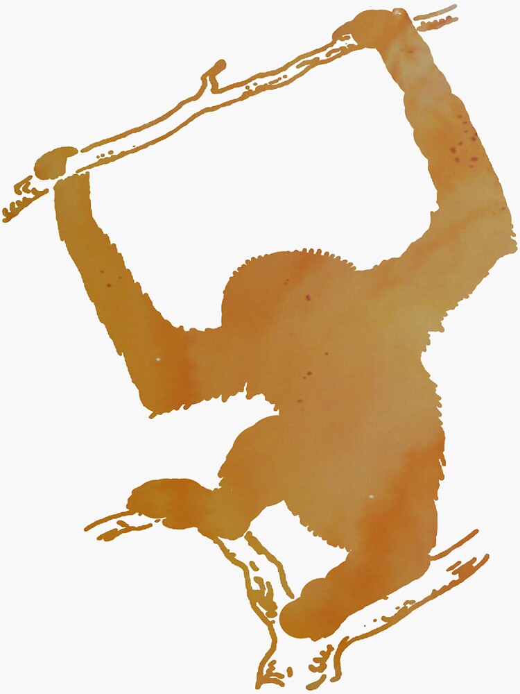 "Gibbon" Sticker by MordaxFurritus | Redbubble