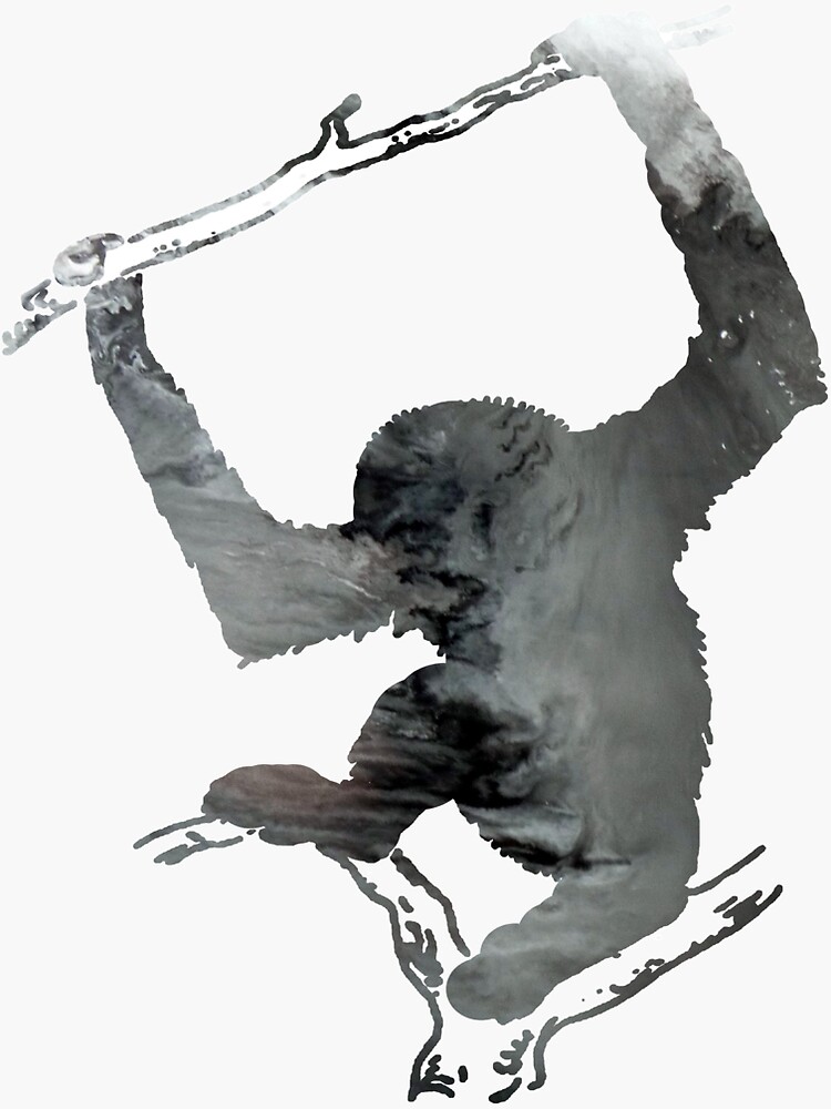 "Gibbon" Sticker for Sale by MordaxFurritus | Redbubble