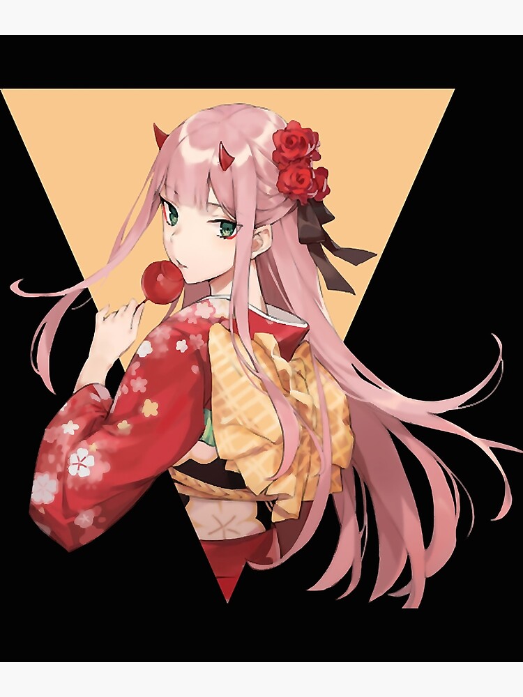 "Zero Two Cute Edition Darling in the Franxx " Art Print by ApaezMira ...