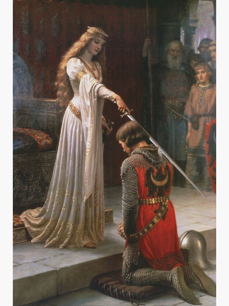 "The Accolade by Edmund Leighton." Poster for Sale by EtherealAmour ...