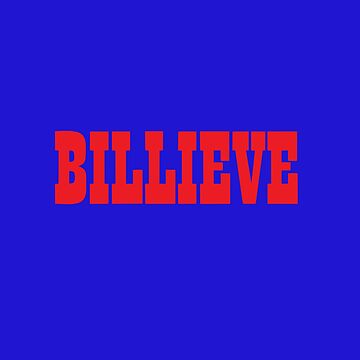 "Billieve" Sticker for Sale by BfloSportsStore | Redbubble