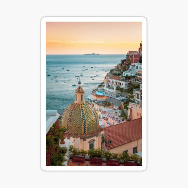 "Amalfi Coast, Italy" Sticker by click4collage | Redbubble