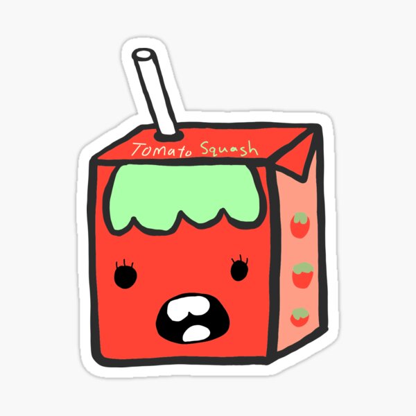 "Squashed tomatoes " Sticker for Sale by Xindyho | Redbubble