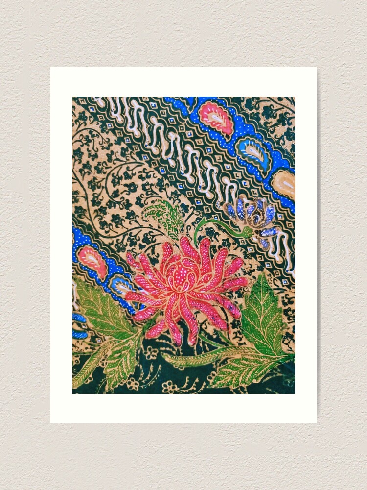 "BUNGA BATIK (FLOWER BATIK) " Art Print for Sale by NinjaZaleha | Redbubble