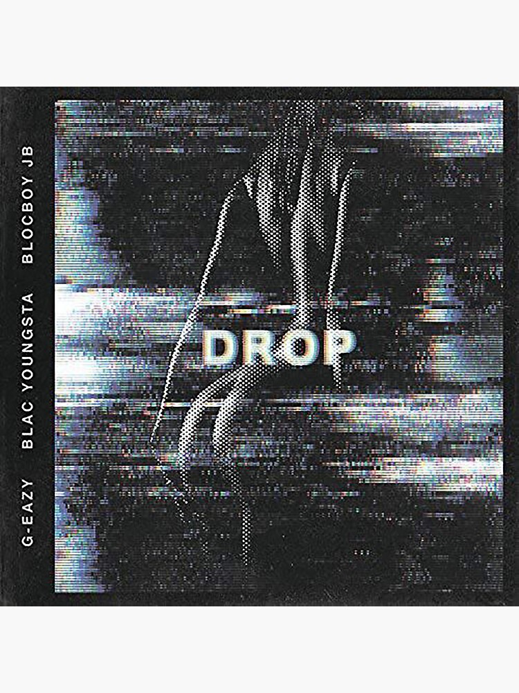 "DROP album cover" Sticker for Sale by crhonda | Redbubble