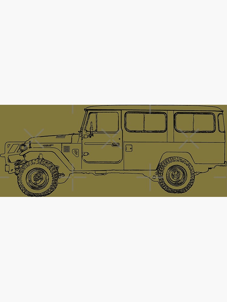 "HJ47 Troopcarrier Black Outline" Photographic Print by safetysam ...