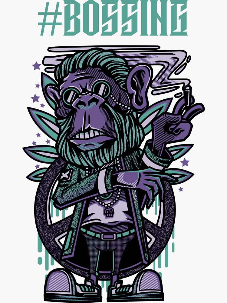 "Bossing - Work From Home Tshirt Design" Sticker for Sale by Sirhid ...