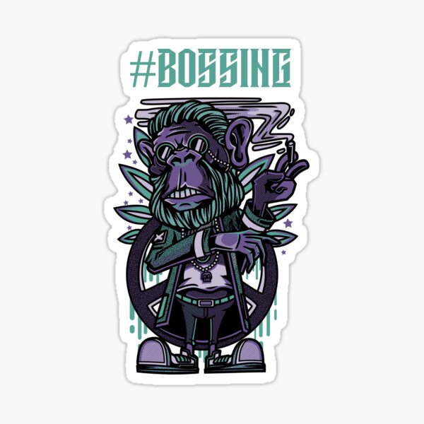 "Bossing - Work From Home Tshirt Design" Sticker for Sale by Sirhid ...