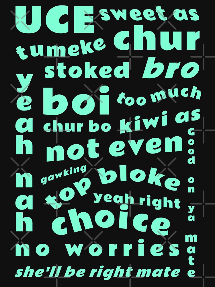 "Kiwi As, Kiwi Sayings in Green" T-shirt for Sale by Kiwidom ...