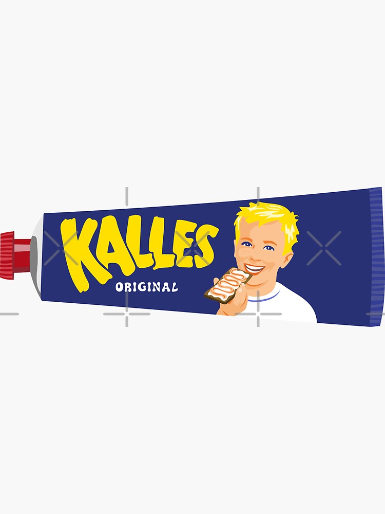 "Kalles Kaviar | Swedish caviar" Sticker for Sale by LemonbatStudio ...