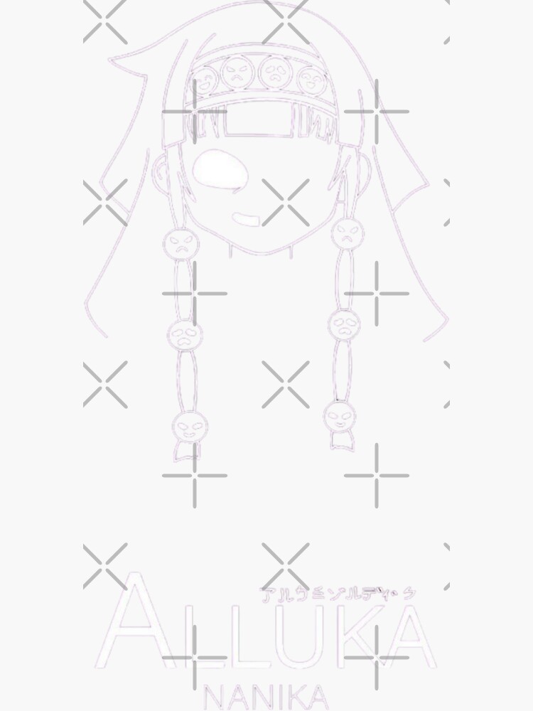 "Alluka Nanika. dark continent. hunter" Sticker by SbitarLemhabel ...