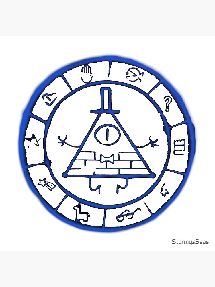 "Spray Painted Bill Cipher Zodiac " Art Print for Sale by StormysSeas ...