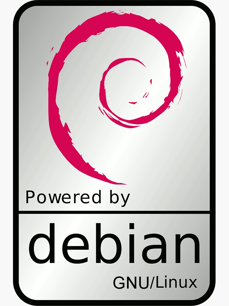 "debian" Sticker by Jugulaire | Redbubble