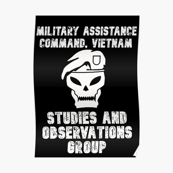 "Special Operations MACV SOG" Poster by Cataraga | Redbubble