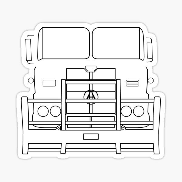 "Vintage 1970s Aussie Atkinson prime mover (with bars) black outline ...