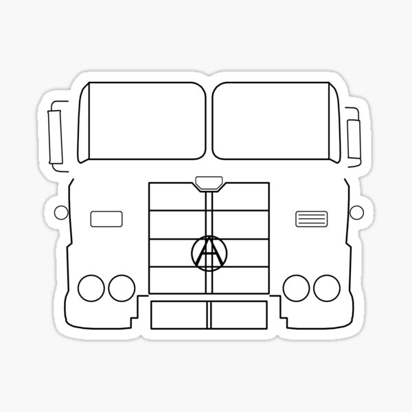 "Vintage 1970s Aussie Atkinson prime mover (without bars) black outline ...