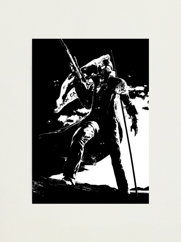 "NCR Ranger flag high quality black and white" Photographic Print by ...