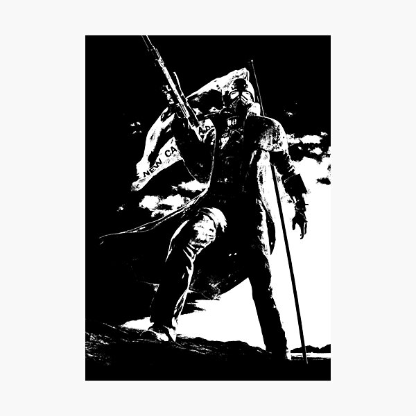 "NCR Ranger flag high quality black and white" Photographic Print by ...