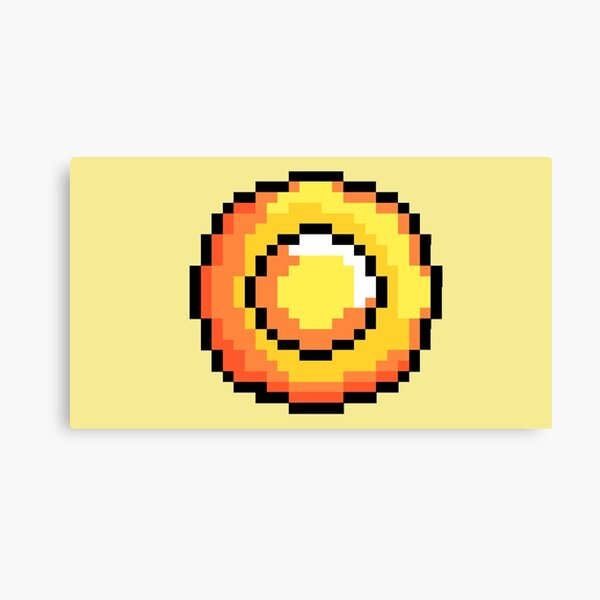 "Pokemon Kanto Badges: Pixel Art Marsh Badge" Canvas Print by bearbot ...