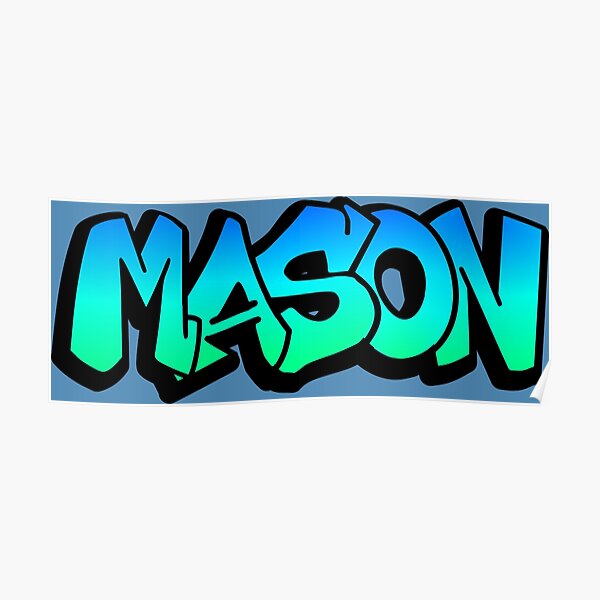 "Mason" Poster for Sale by CuteCupcakes | Redbubble