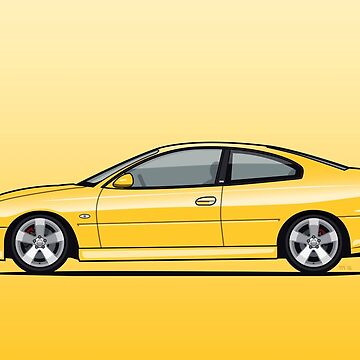 "Holden Monaro (VZ) CV8 Yellow" Poster for Sale by monkeycom | Redbubble