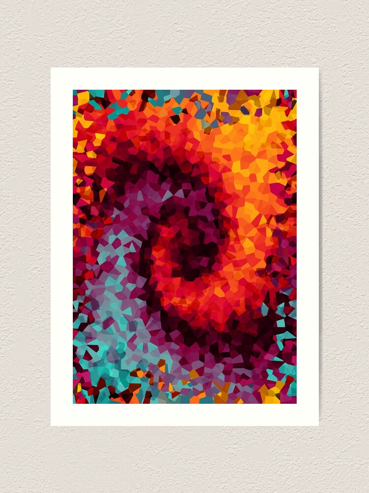 "Intertwine Fire Water Balance Abstract Vortex" Art Print for Sale by ...