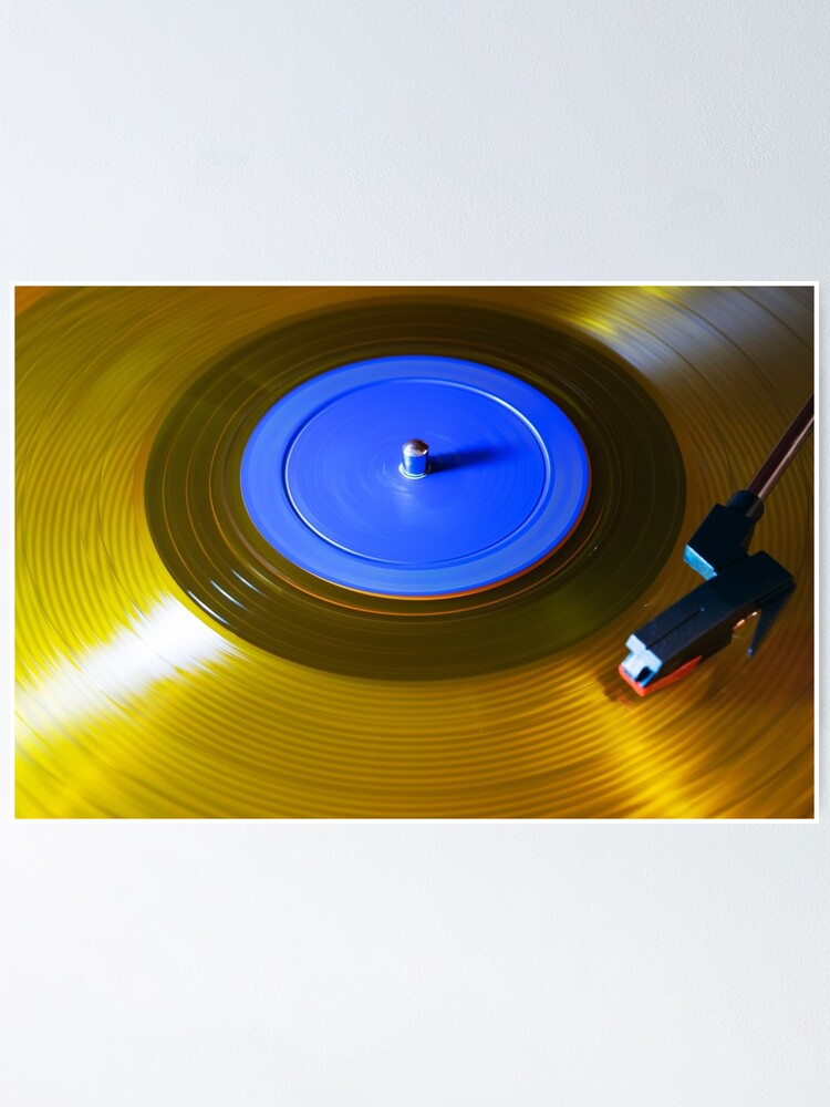 "Spinning Vinyl Record #01" Poster for Sale by sskinnerart | Redbubble