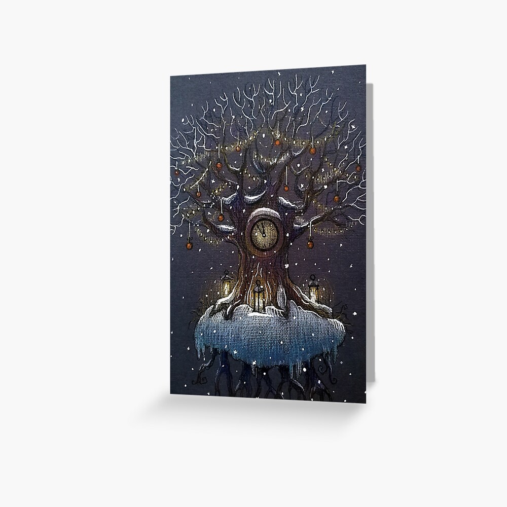"Winter Tree" Greeting Card by illustore | Redbubble