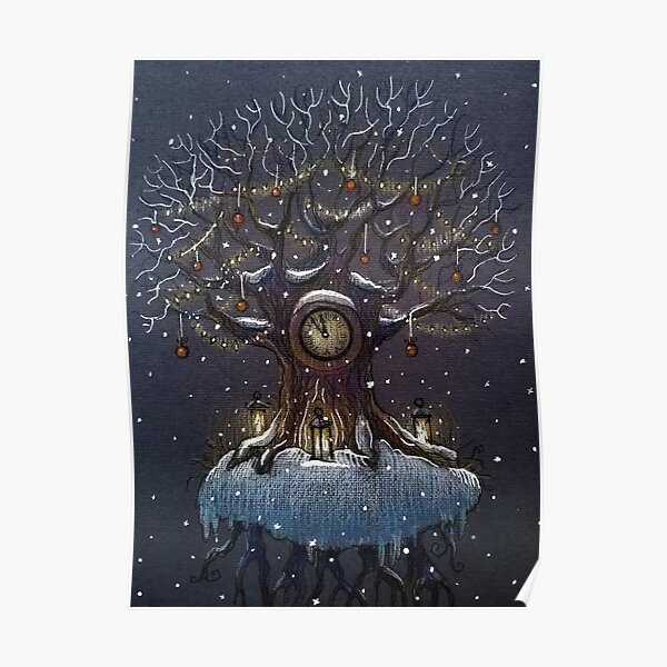 "Winter Tree" Poster for Sale by illustore | Redbubble