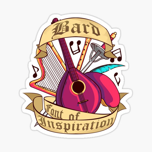 "Bard Class Icon" Sticker by salcos | Redbubble