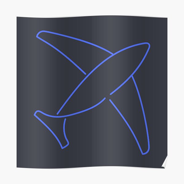 "Airplane Line Art" Poster by AeroAstro | Redbubble