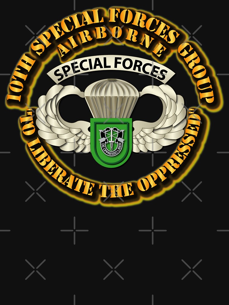 "SOF - 10th SFG - Airborne Badge" T-shirt for Sale by twix123844 ...