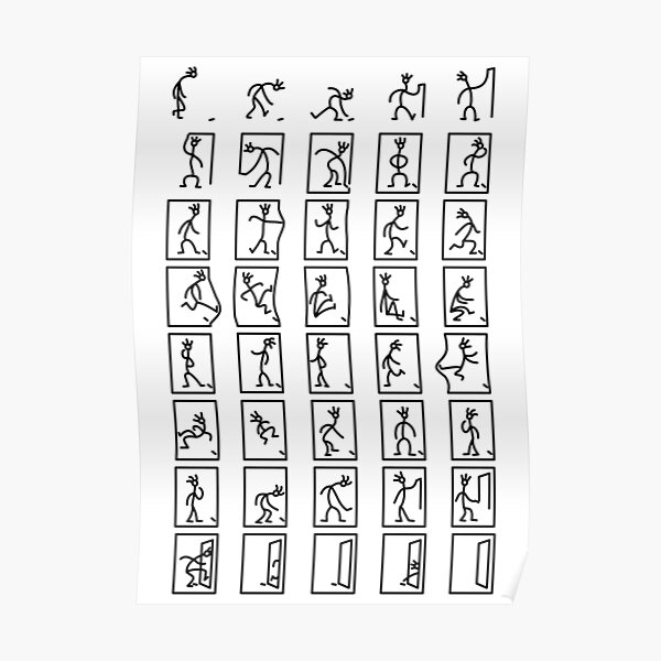 "The source of the problem is the solution - LAMBRIC (stickman)" Poster ...