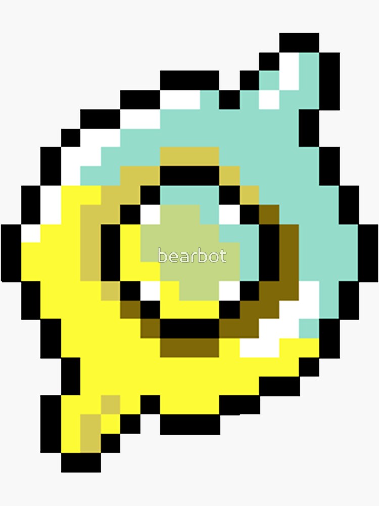 Pegatina «Insignias de Pokemon Hoenn: Pixel Art Dynamo Badge» de ...