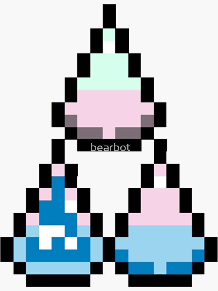 Pegatina «Insignias de Pokemon Hoenn: Pixel Art Rain Badge» de bearbot ...