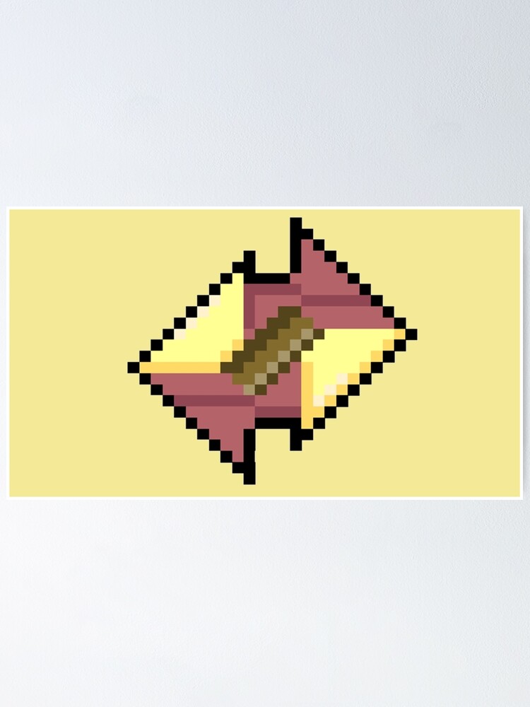 "Pokemon Hoenn Badges: Pixel Art Stone Badge" Poster by bearbot | Redbubble