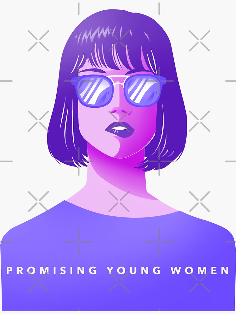 "PROMISING YOUNG WOMEN" Sticker for Sale by Pinu005 | Redbubble